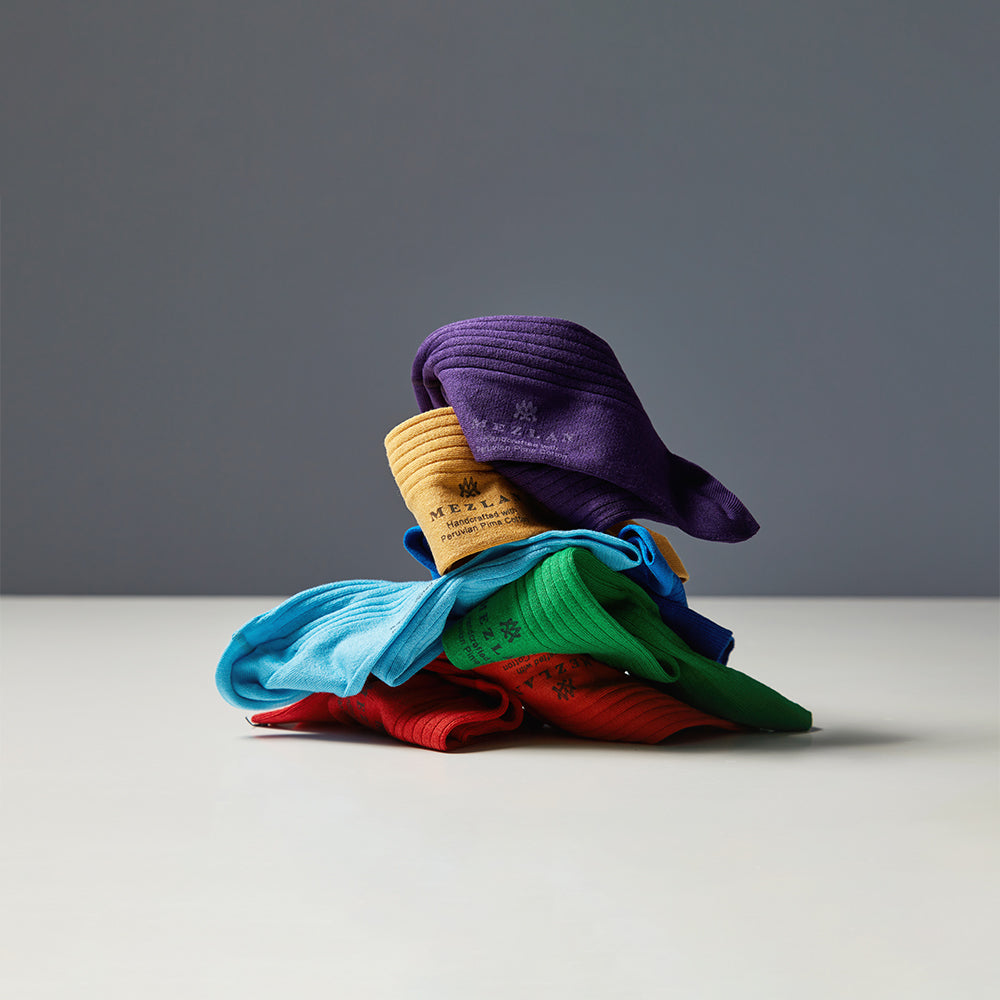 MZ62-FASH Fashion Colors Sock Seven Pack – Mezlan