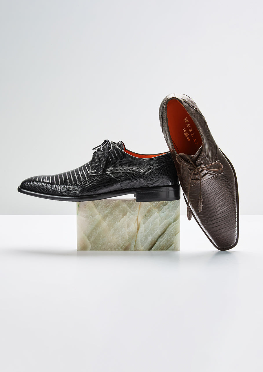 Landing Lizard Plain Toe Derby – Mezlan