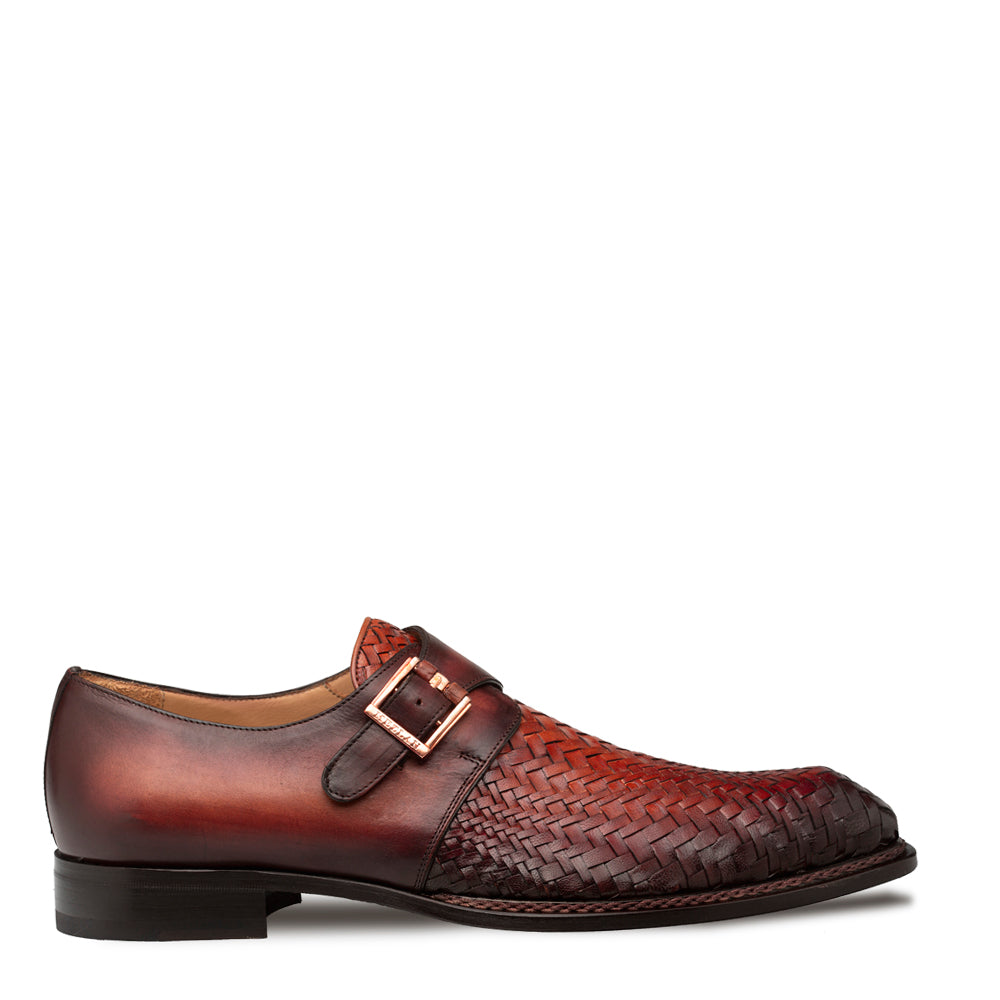 Men's Designer Monk Strap Dress Shoes - Mezlan Shoes