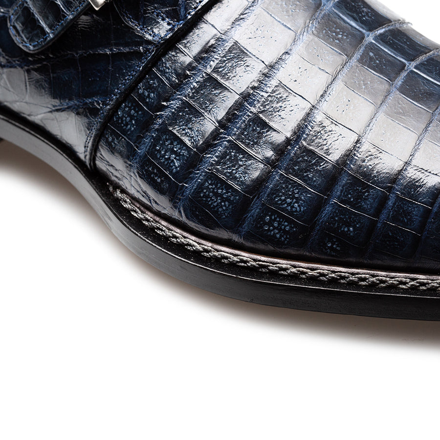 Gigolo Crocodile Monk Strap – Mezlan