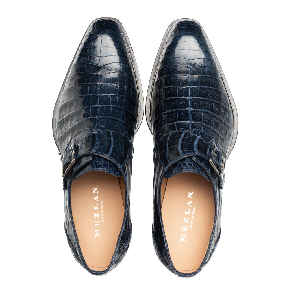 Gigolo Crocodile Monk Strap – Mezlan