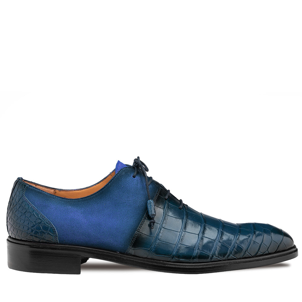 Alligator/Suede Oxford – Mezlan