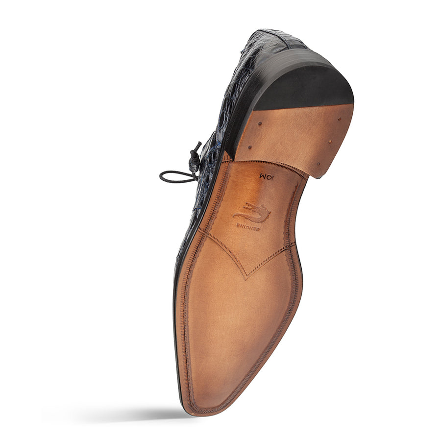 Riverside Crocodile Lace Up – Mezlan