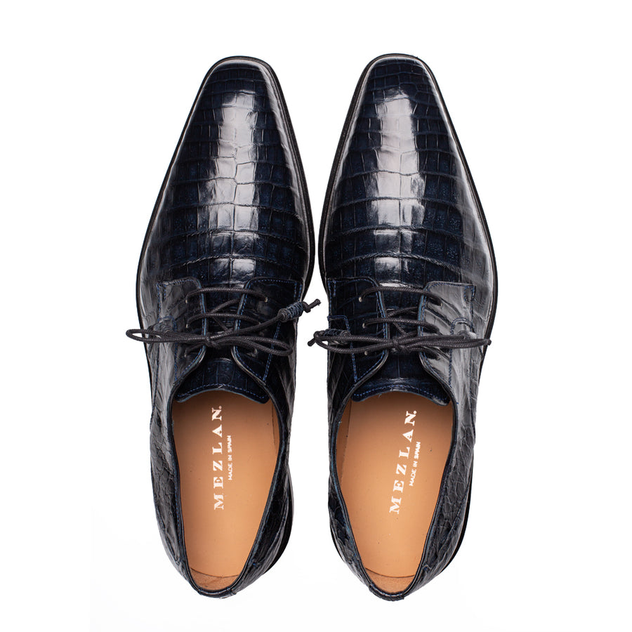Riverside Crocodile Lace Up – Mezlan