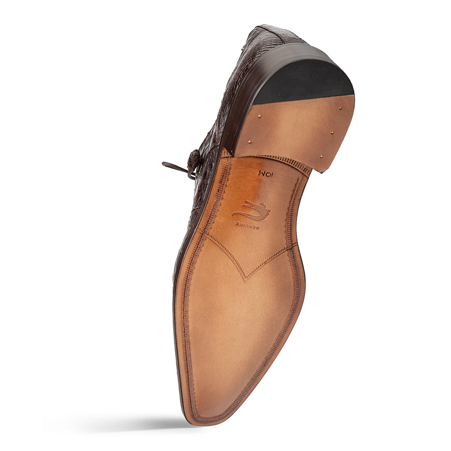 Riverside Crocodile Lace Up – Mezlan