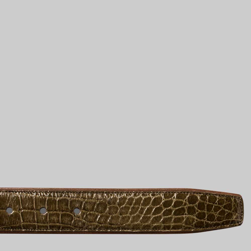 Men's Genuine Alligator Skin Belt - Mezlan Belts